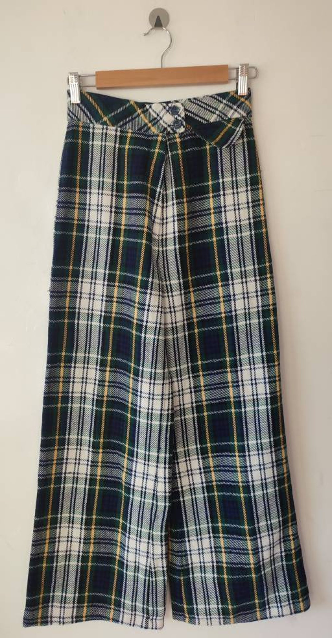 1970s Vintage Tomboy California Wool Tartan Trousers Pants Retro ...