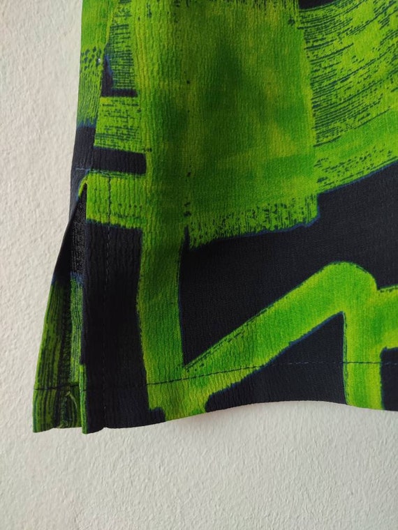 1980s 90s Vintage Navy and Green Navy Blue and Green … - Gem
