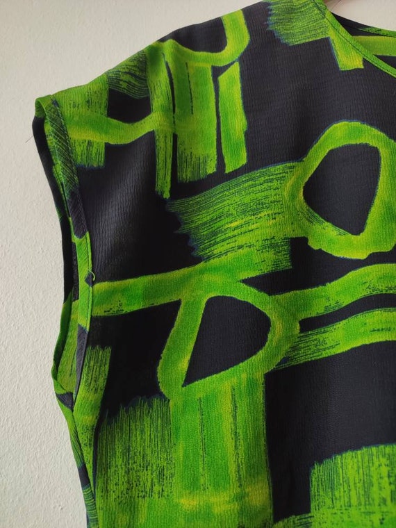 1980s 90s Vintage Navy and Green Navy Blue and Green … - Gem