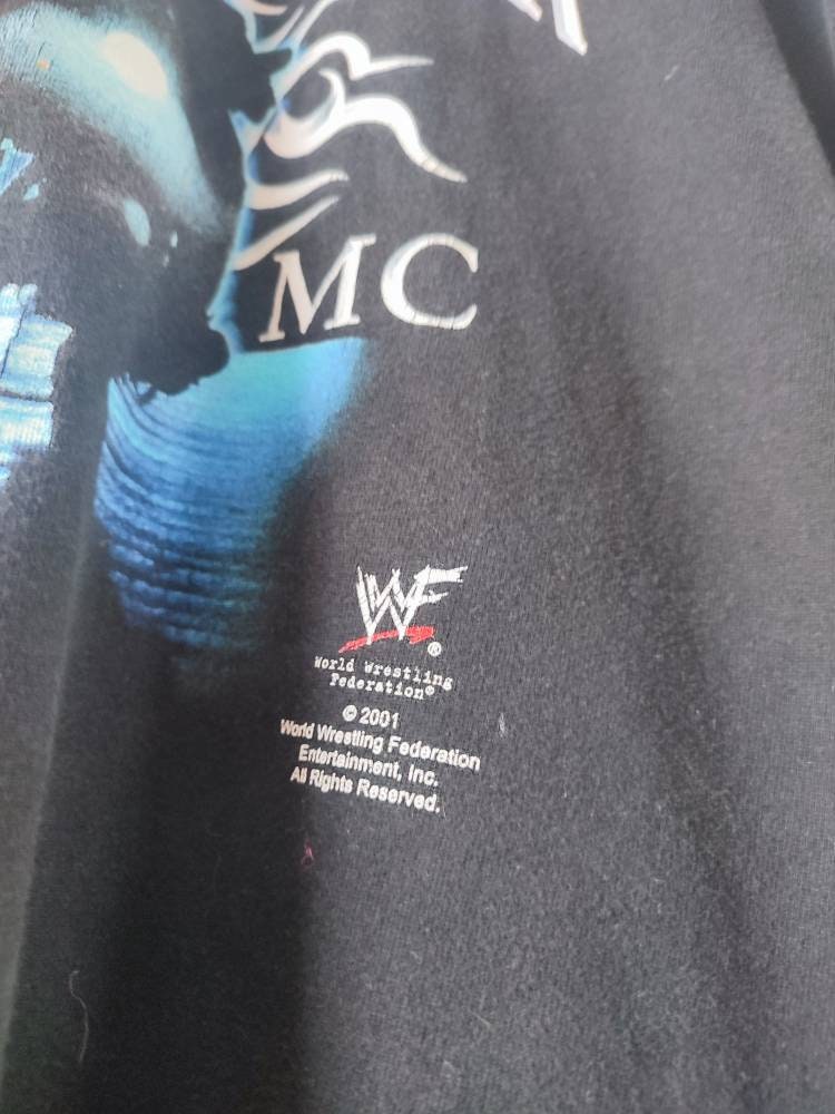 2001 Vintage WF Undertaker Wrestling Long Sleeve Ringer T-shirt. Retro ...