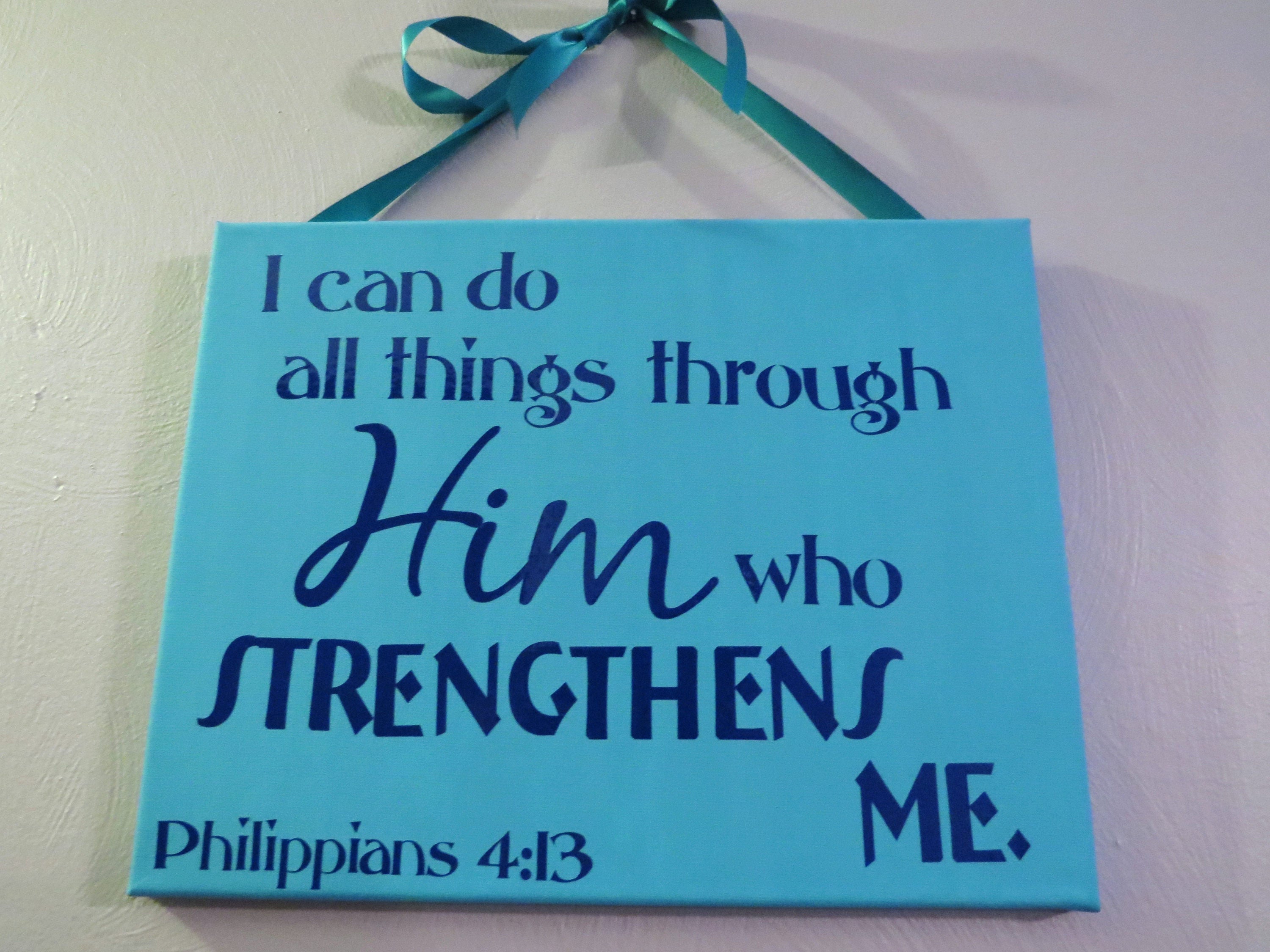 Bible Verse Sign Custom Canvas Bible Verse Biblical Gift | Etsy