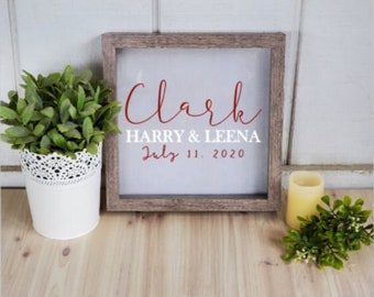 Personalized Wedding Shadow Box - Etsy