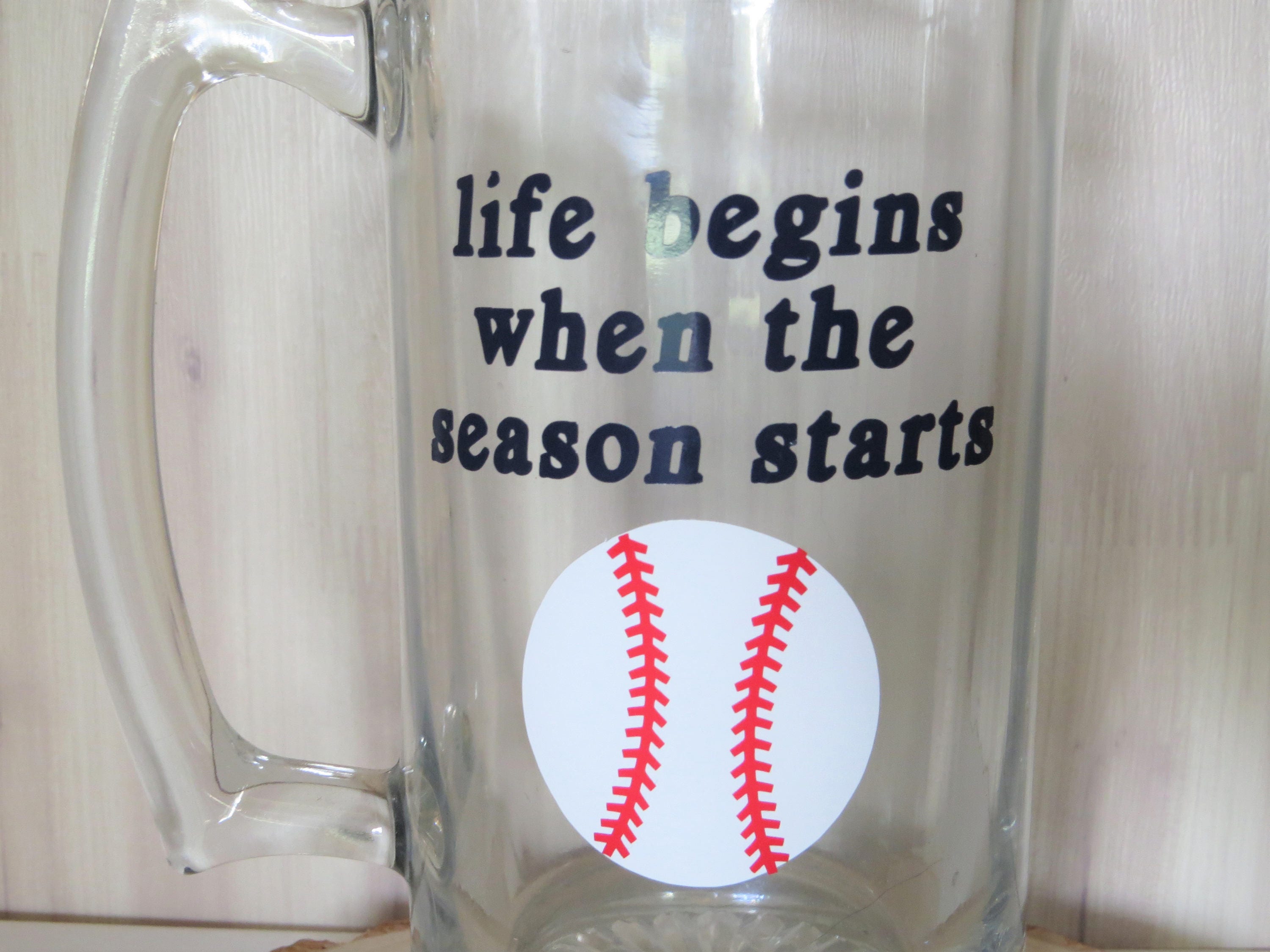 Baseball Beer Glass Gift for Him Custom Beer GlassBaseball - Etsy Nederland