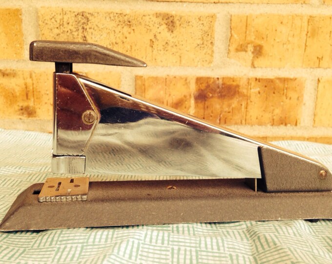 Awesome Apsco Punch Stapler Model 2002 Gray-green Chrome - Etsy