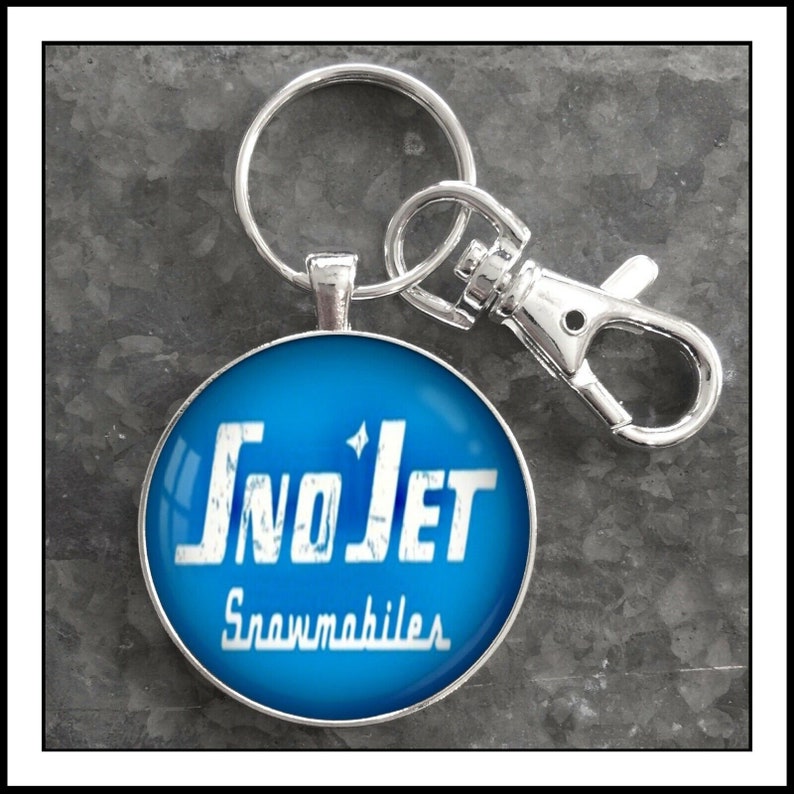 Snojet Sno Jet Emblem Photo Keychain Snow Machine Snowmobile - Etsy