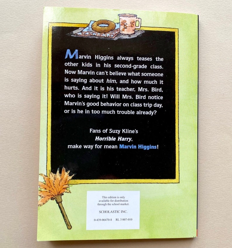 Marvin and the Mean Words by Suzy Kline, Vintage Children's Book, Junk ...