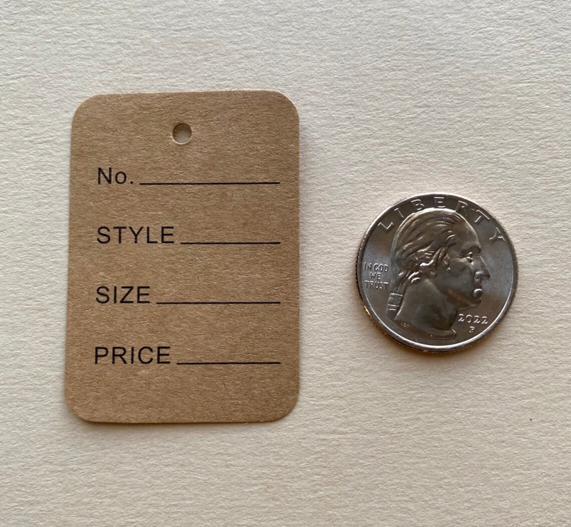 Kraft Merchandise Tags for Junk Journals Planners and - Etsy