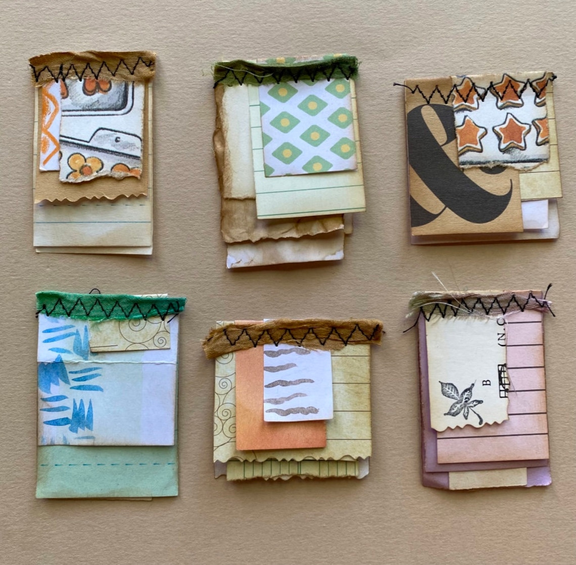 Tiny Scrappy Notepads for Junk Journals and Happy Mail Mixed - Etsy