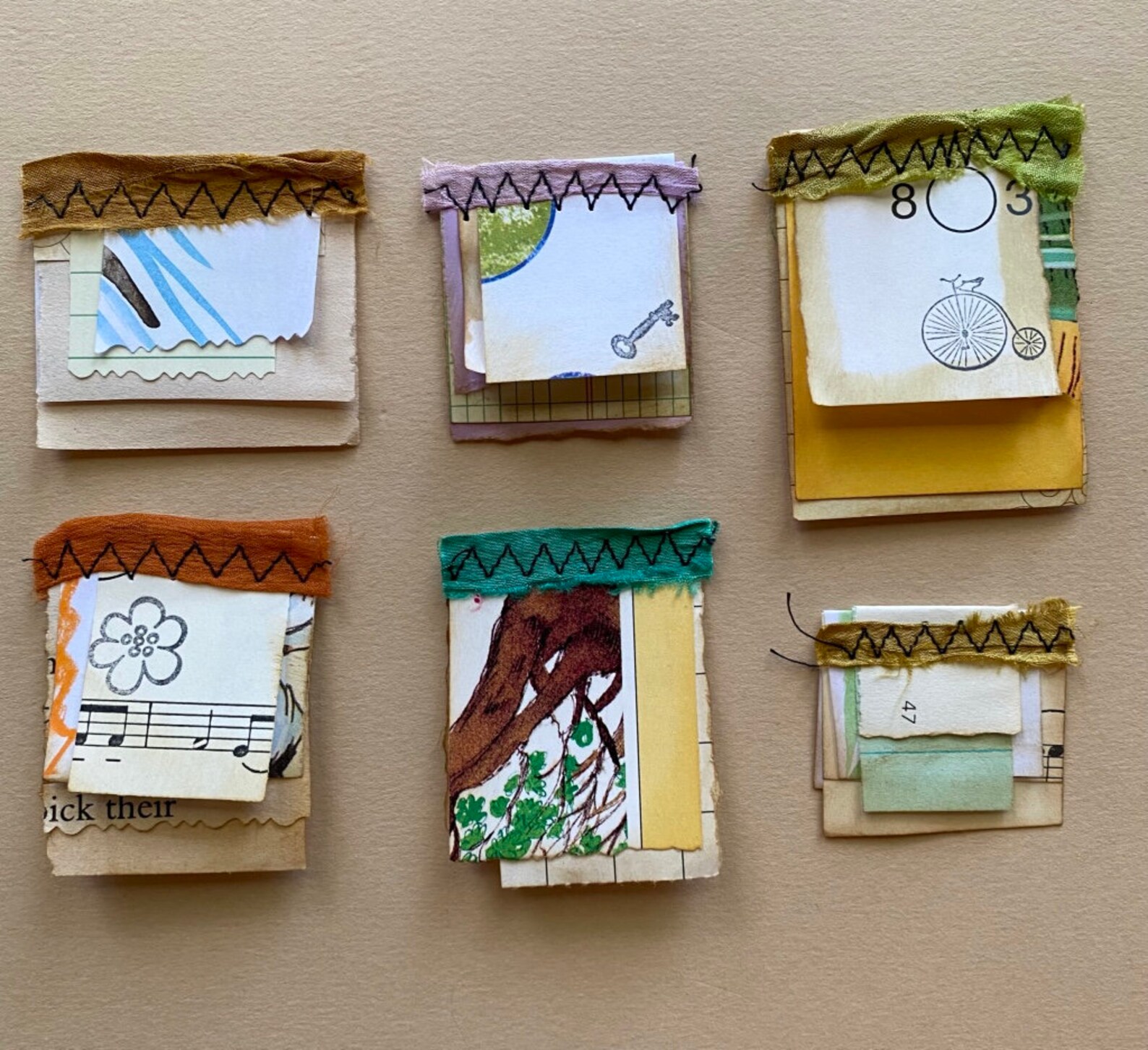 TINY Scrappy Notepads for Junk Journals and Happy Mail, Mixed Paper for ...