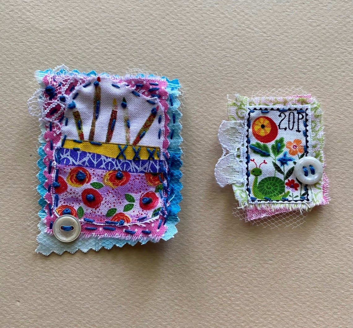 Colorful Fabric Clusters for Junk Journals and Stitchery - Etsy