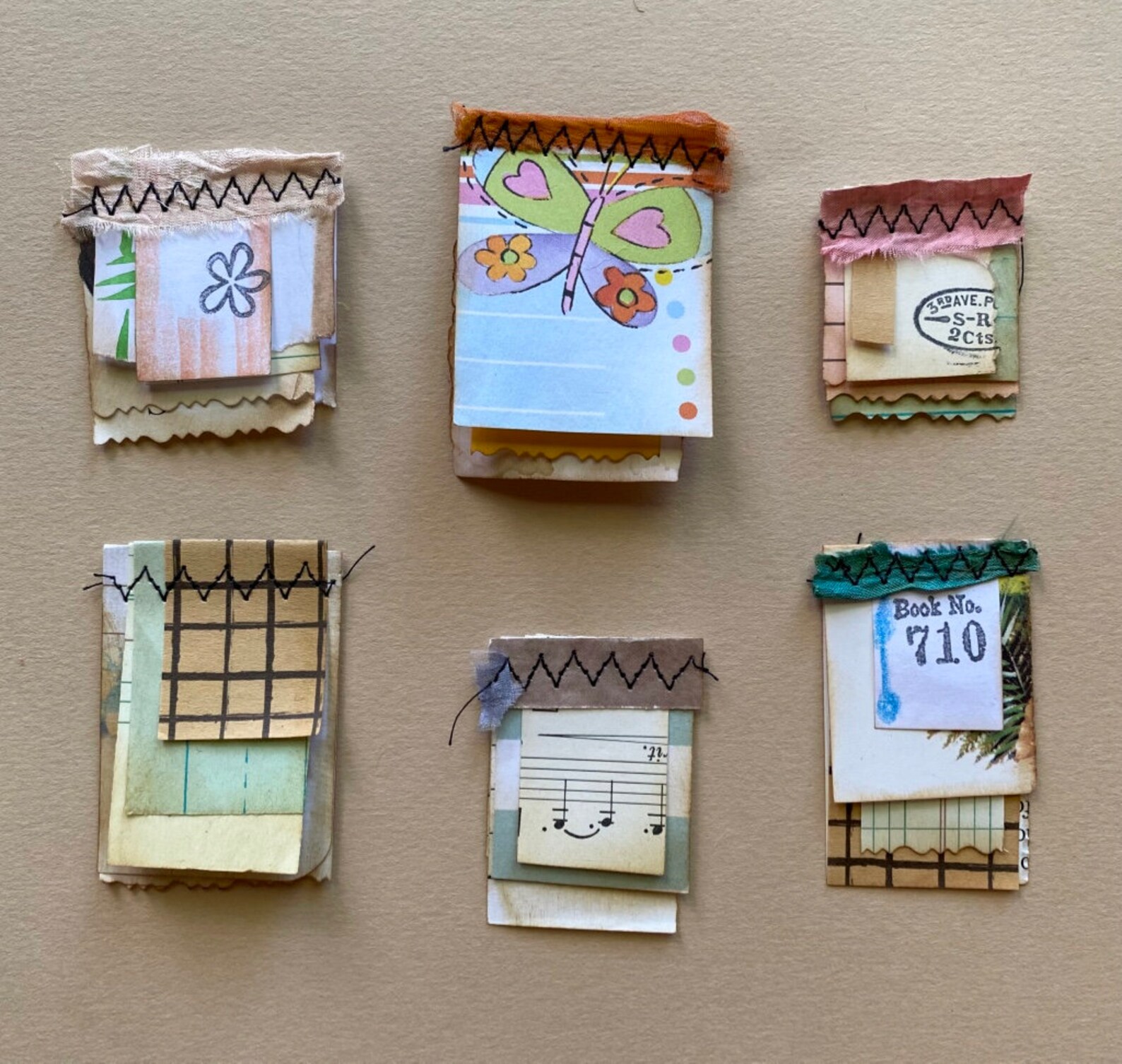 TINY Scrappy Notepads for Junk Journals and Happy Mail, Mixed Paper for ...