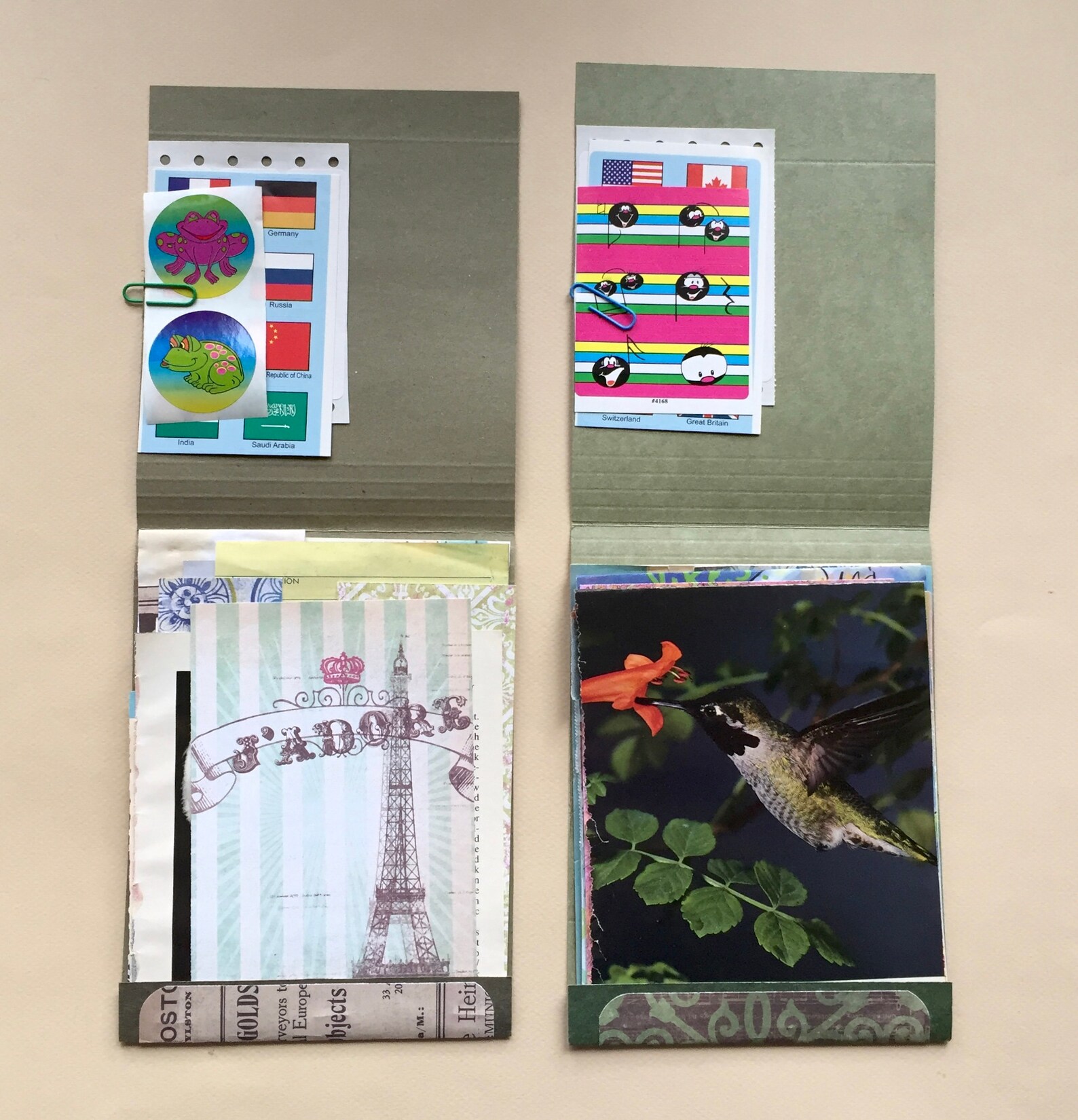 Mixed Paper Sampler Pack Matchbook Notepad for Junk Journals | Etsy