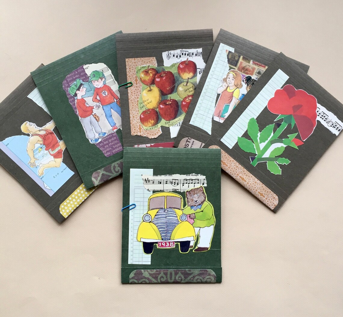 Mixed Paper Sampler Pack Matchbook Notepad for Junk Journals | Etsy