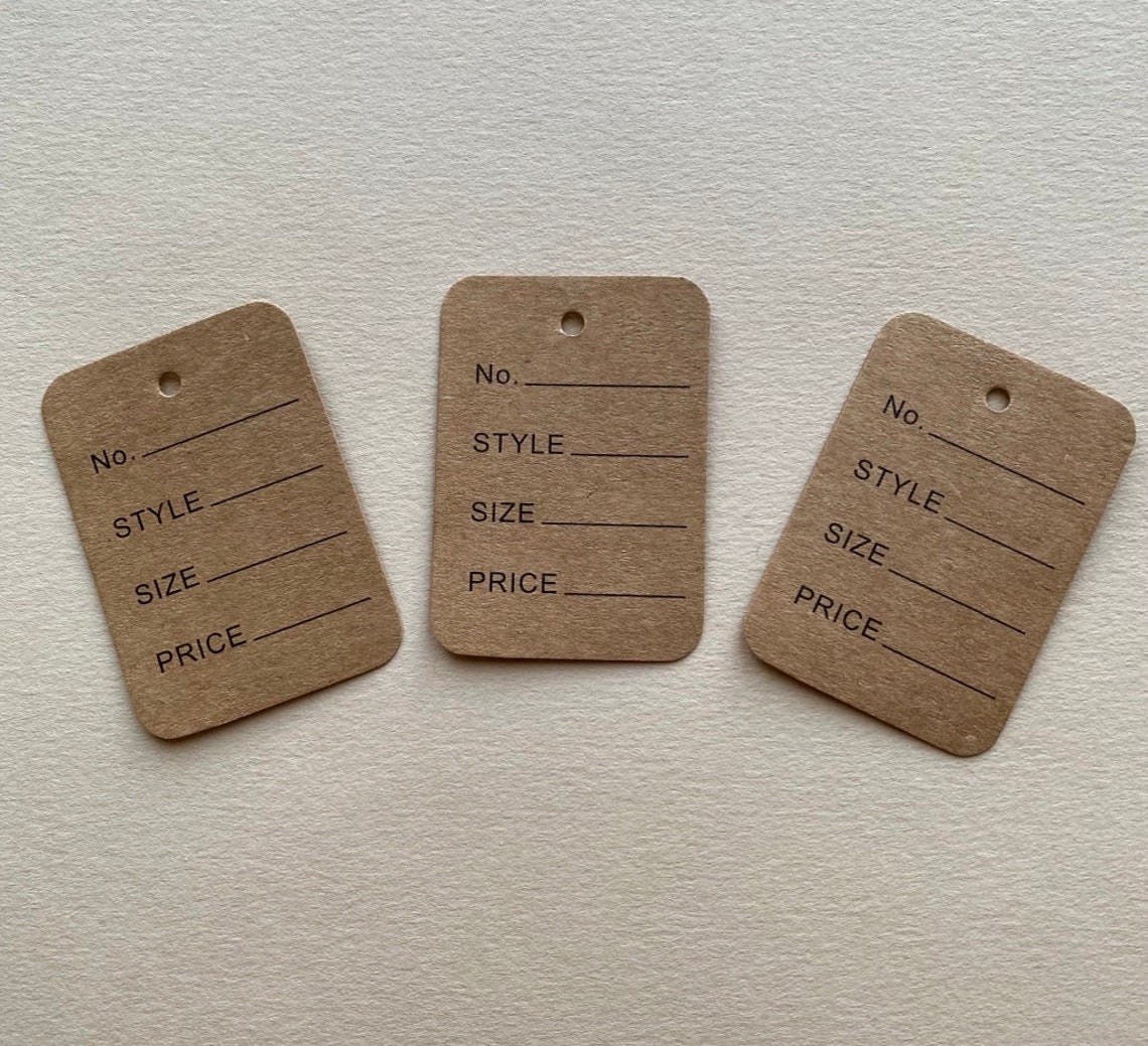 Kraft Merchandise Tags for Junk Journals Planners and - Etsy