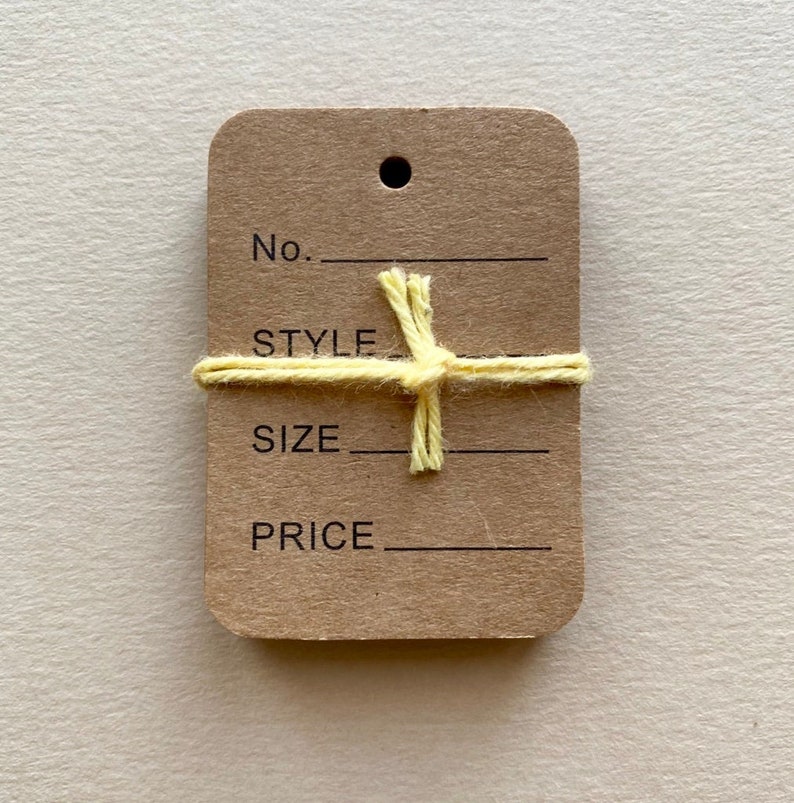 Kraft Merchandise Tags for Junk Journals Planners and - Etsy
