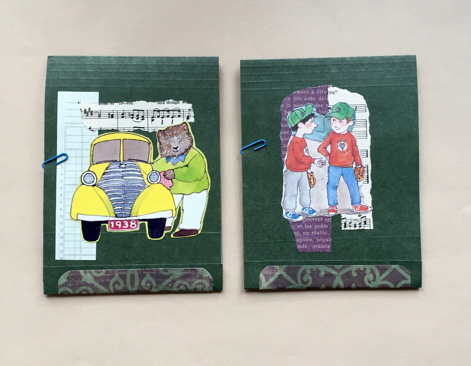 Mixed Paper Sampler Pack Matchbook Notepad for Junk Journals - Etsy