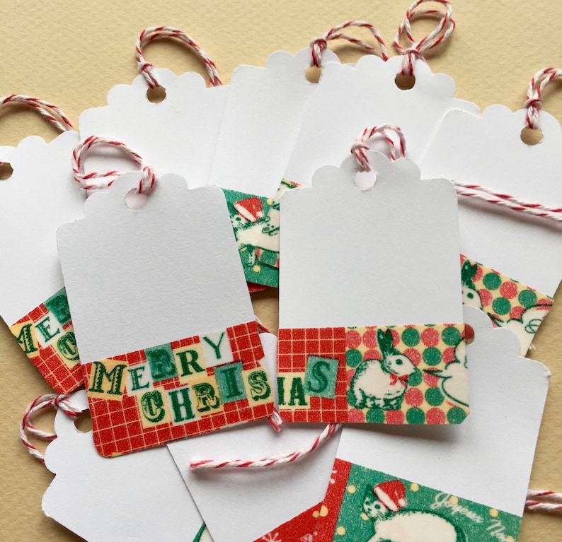 Old Fashioned Christmas Gift Tags Handmade Vintage Style - Etsy