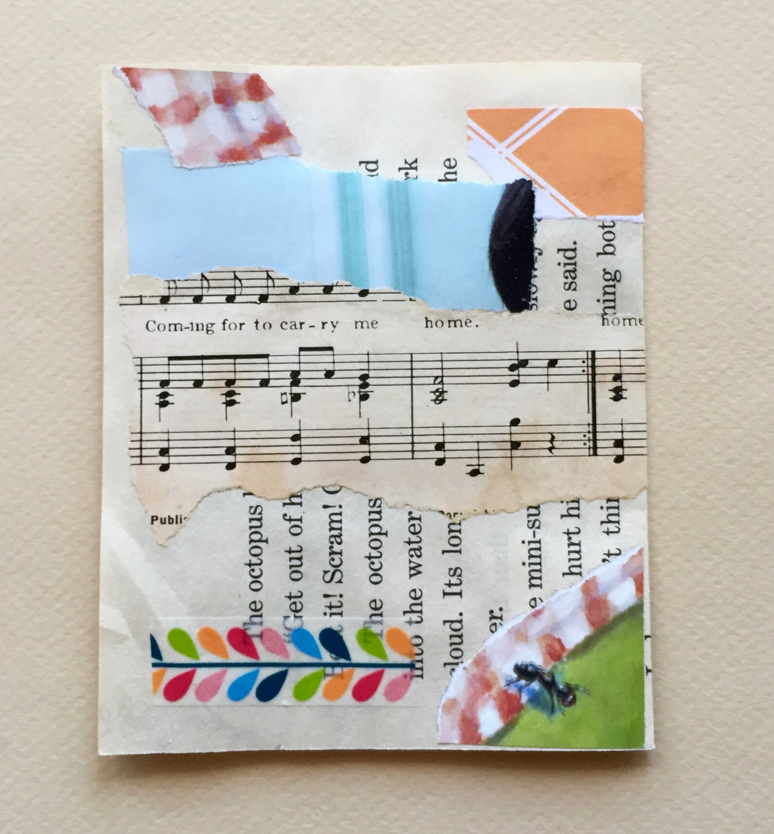 Grungy Book Page Collage Booklets Handmade Junk Journaling | Etsy