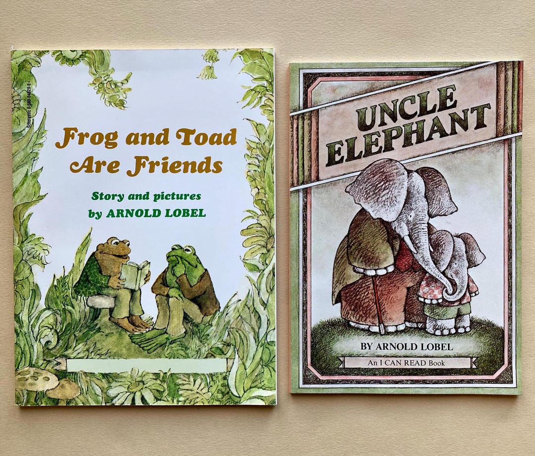 Frog and Toad and Friends & Uncle Elephant by Arnold Lobel, 1970 1981 Vintage Children’s I Can ...