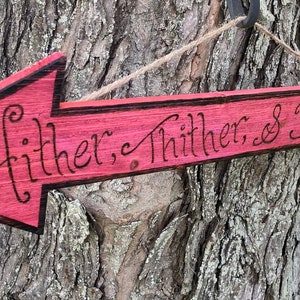 Hither Thither and Yon...wooden Arrow Wall Hanging Artsy - Etsy
