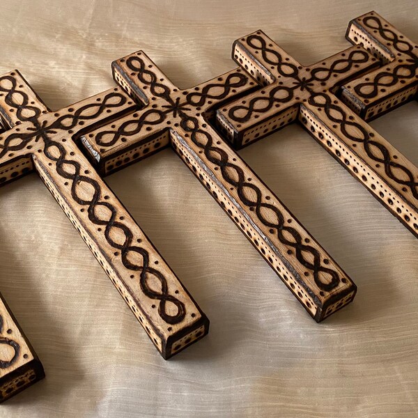Wood Burned Cross - Etsy