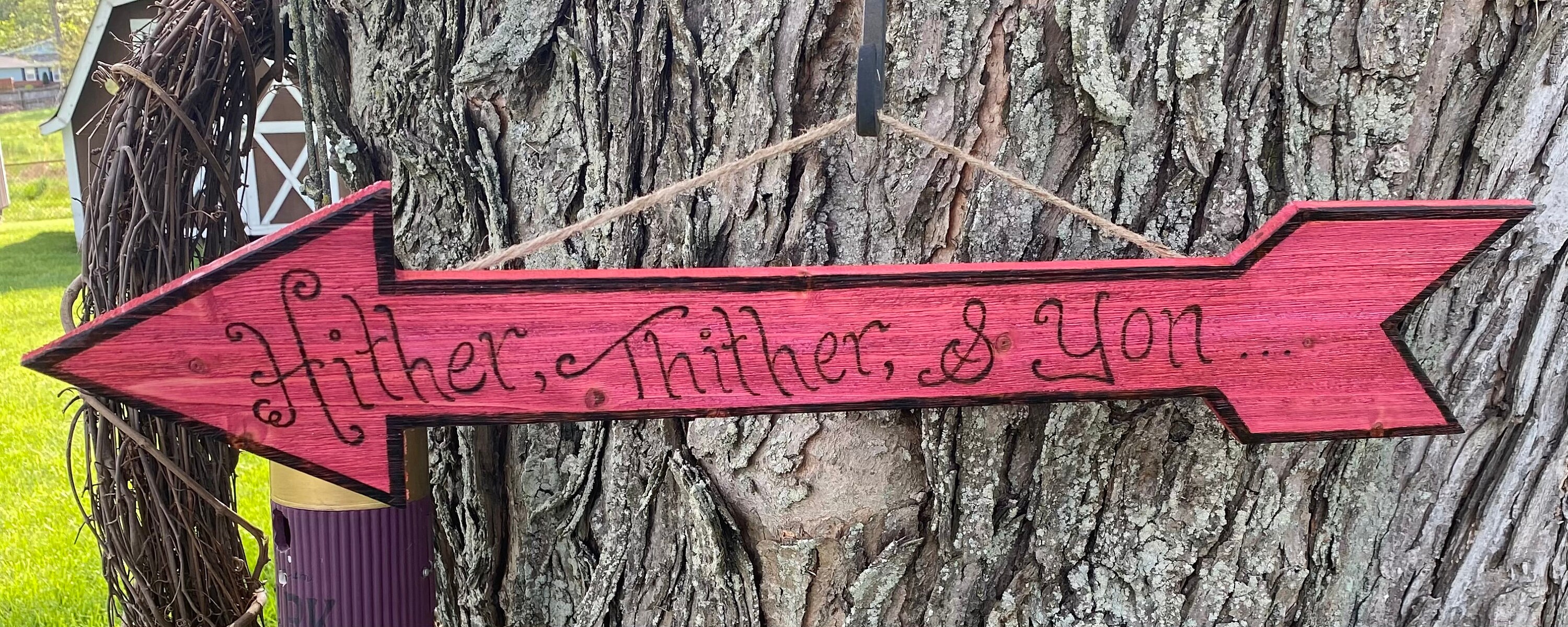Hither Thither and Yon...wooden Arrow Wall Hanging Artsy - Etsy