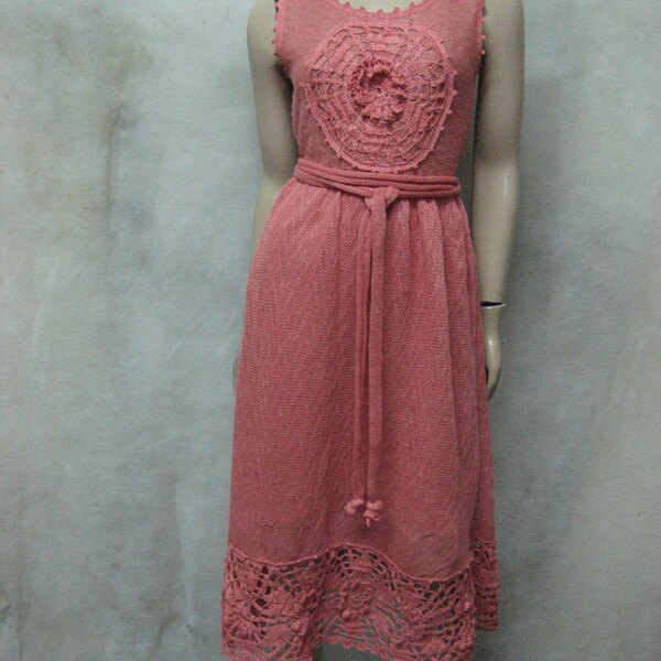 Coral Sundress Etsy