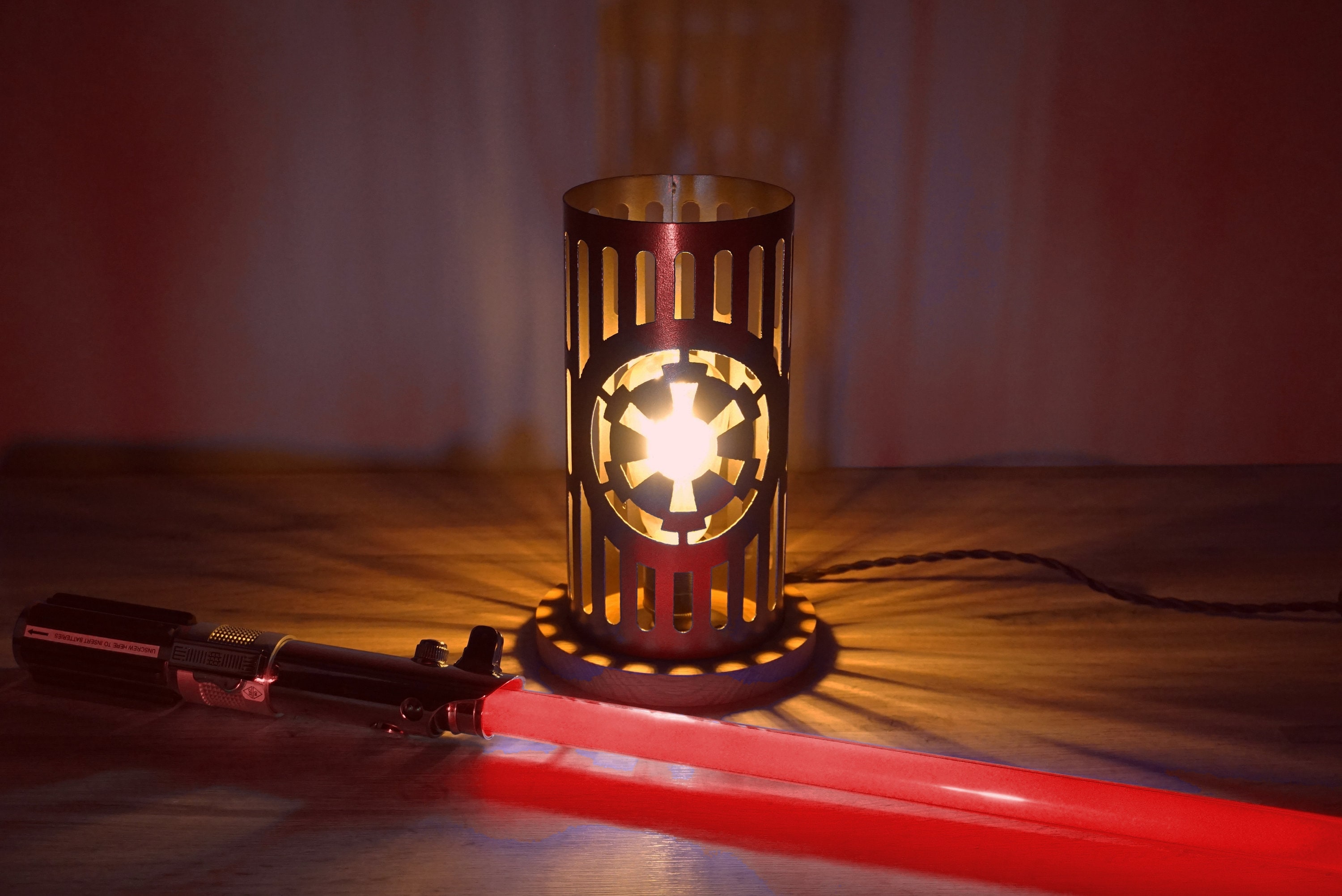 Star Wars Lamp, Handmade Table Lamp, Bedside Table Lamp, Edison Lamp ...