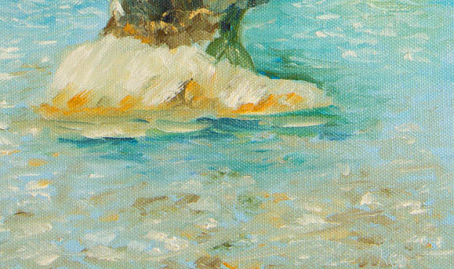 Fine art oil painting Fantasy Undine | Etsy