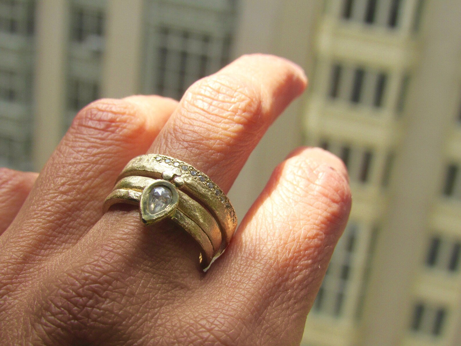 Engagement Rings. 14K Yellow Gold Rings With 0.41ct - Etsy