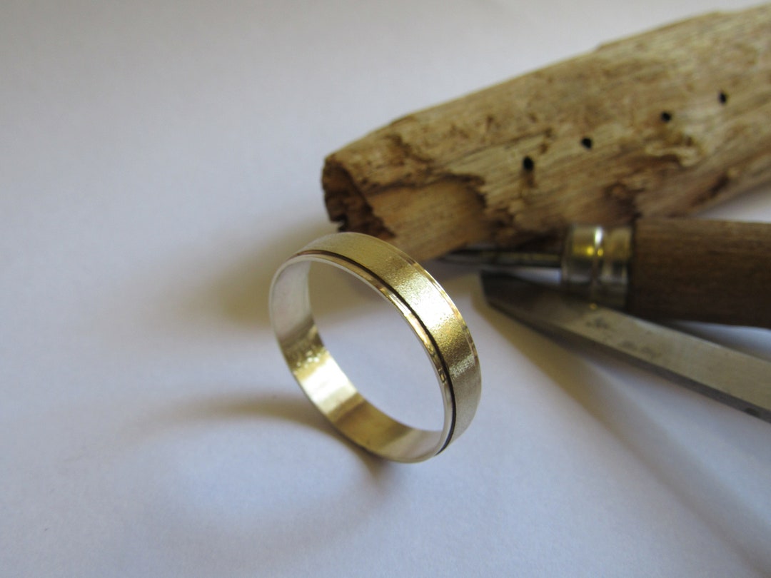 Ehering für Männer. 14k Gelbgold Ehering für Männer. Besonders Schmuck ...