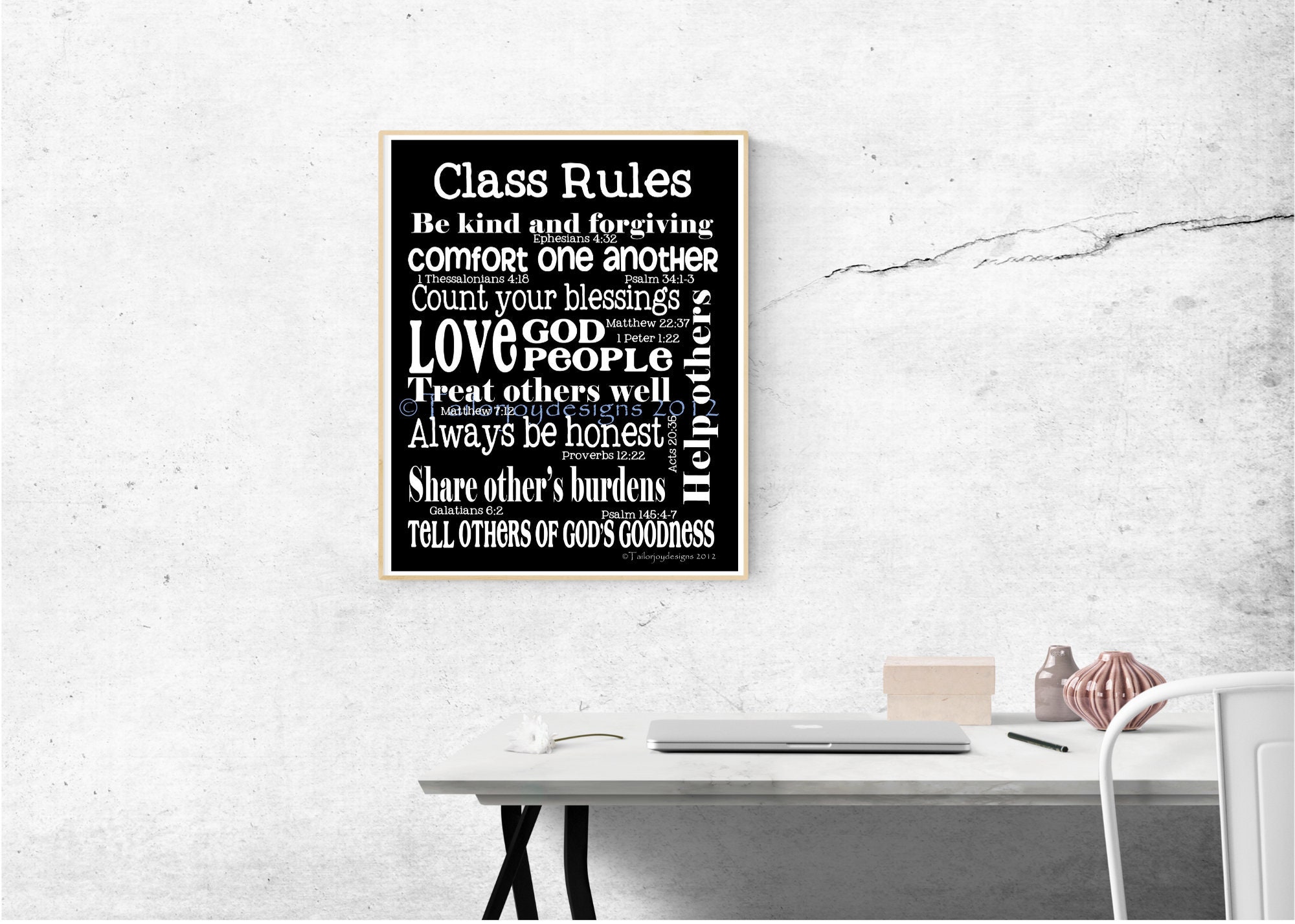 Class Rules Printable Art - Etsy