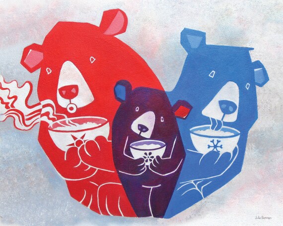 Three Bears 8x10 print | Etsy