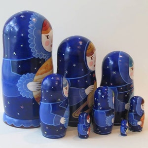 Planet Women Solar System Nesting Dolls, 8 Pieces - Etsy