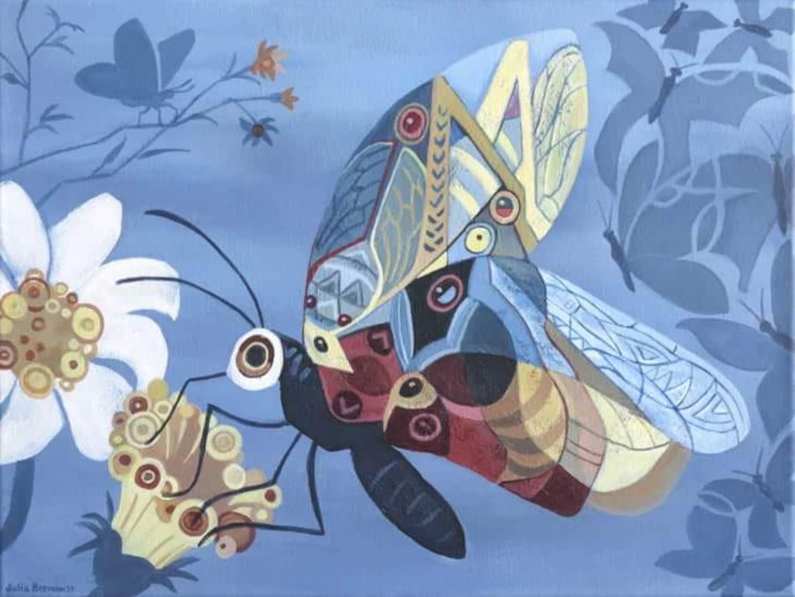 Insect Original Acrylic Painting - Etsy