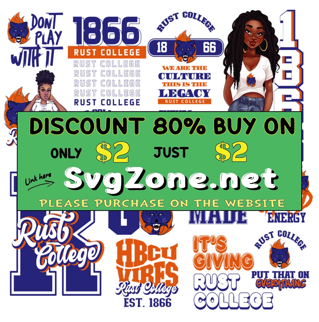 Rust College Svg, New Hbcu Collection 2023 - Etsy
