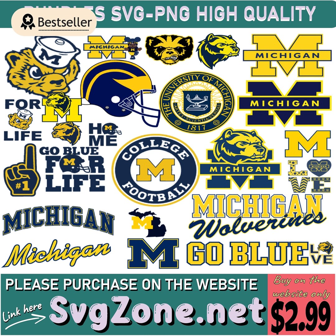 Wolverines Svg Bundle Now Instant Download N-C-A-A Football Svg - Etsy