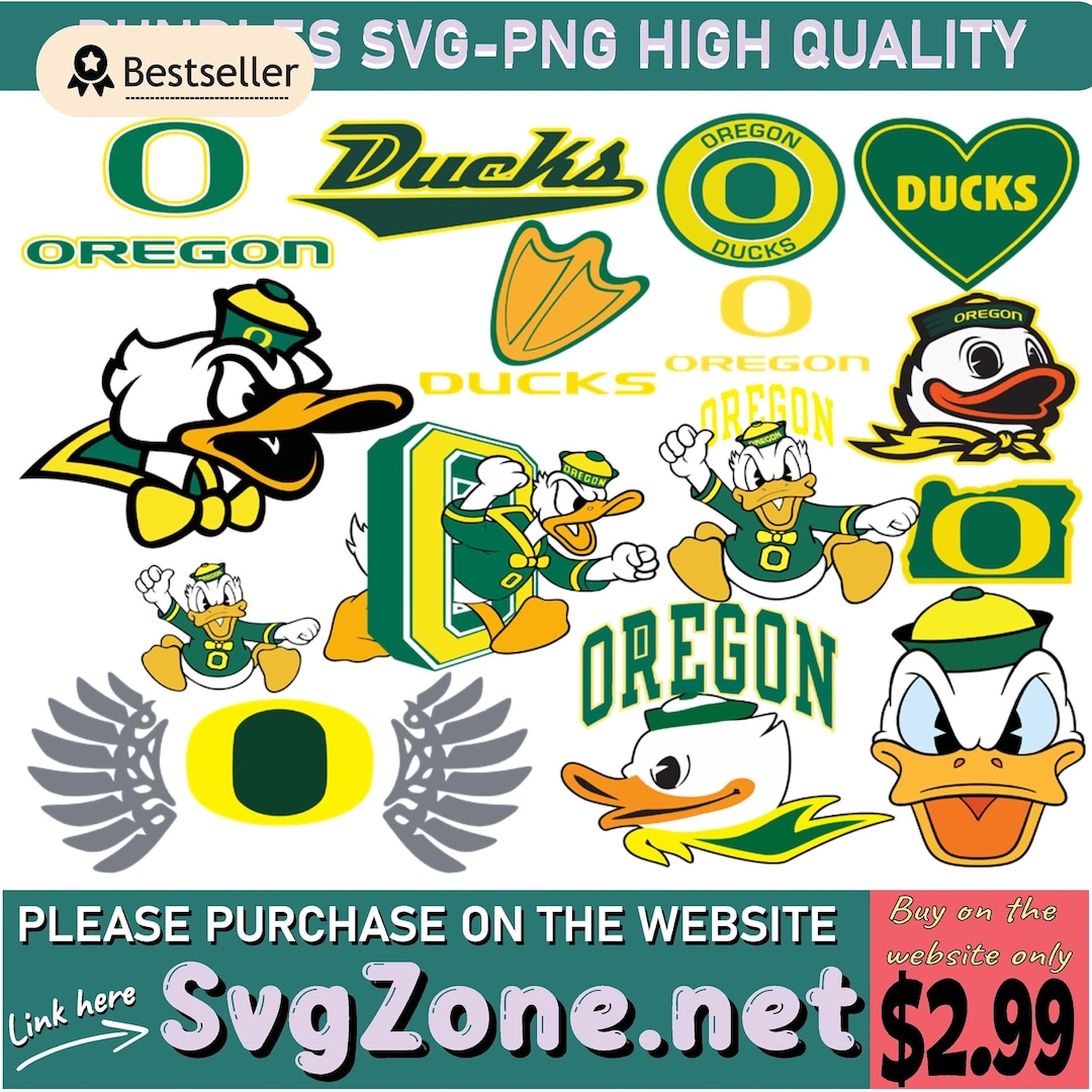 Oregon-ducks Bundle Svg Logo Instant Download High-quality N-C-A-A Logo ...