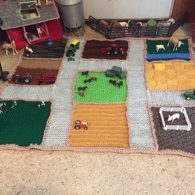 Farm Play Mat - Etsy