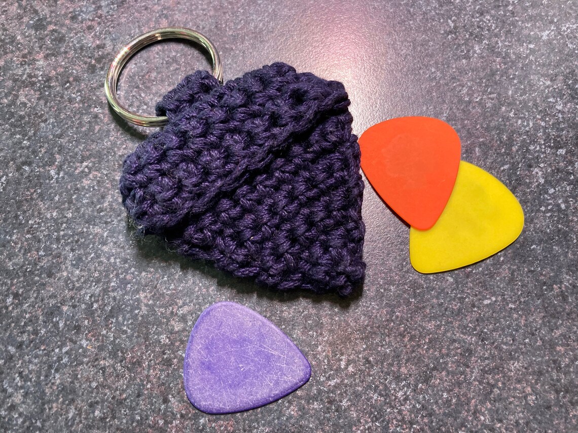 Guitar Pick Stash Keychain, Custom Color Choices! - Etsy