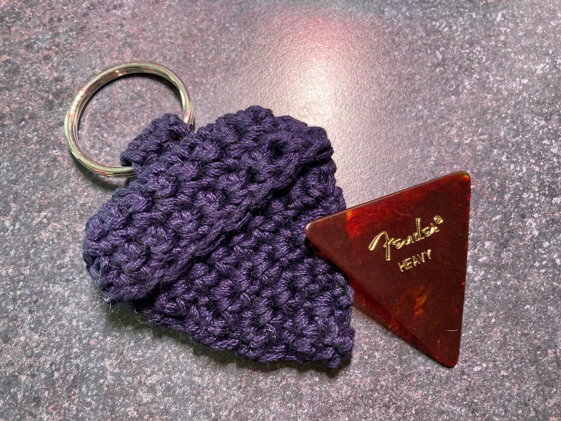 Guitar Pick Stash Keychain, Custom Color Choices! - Etsy