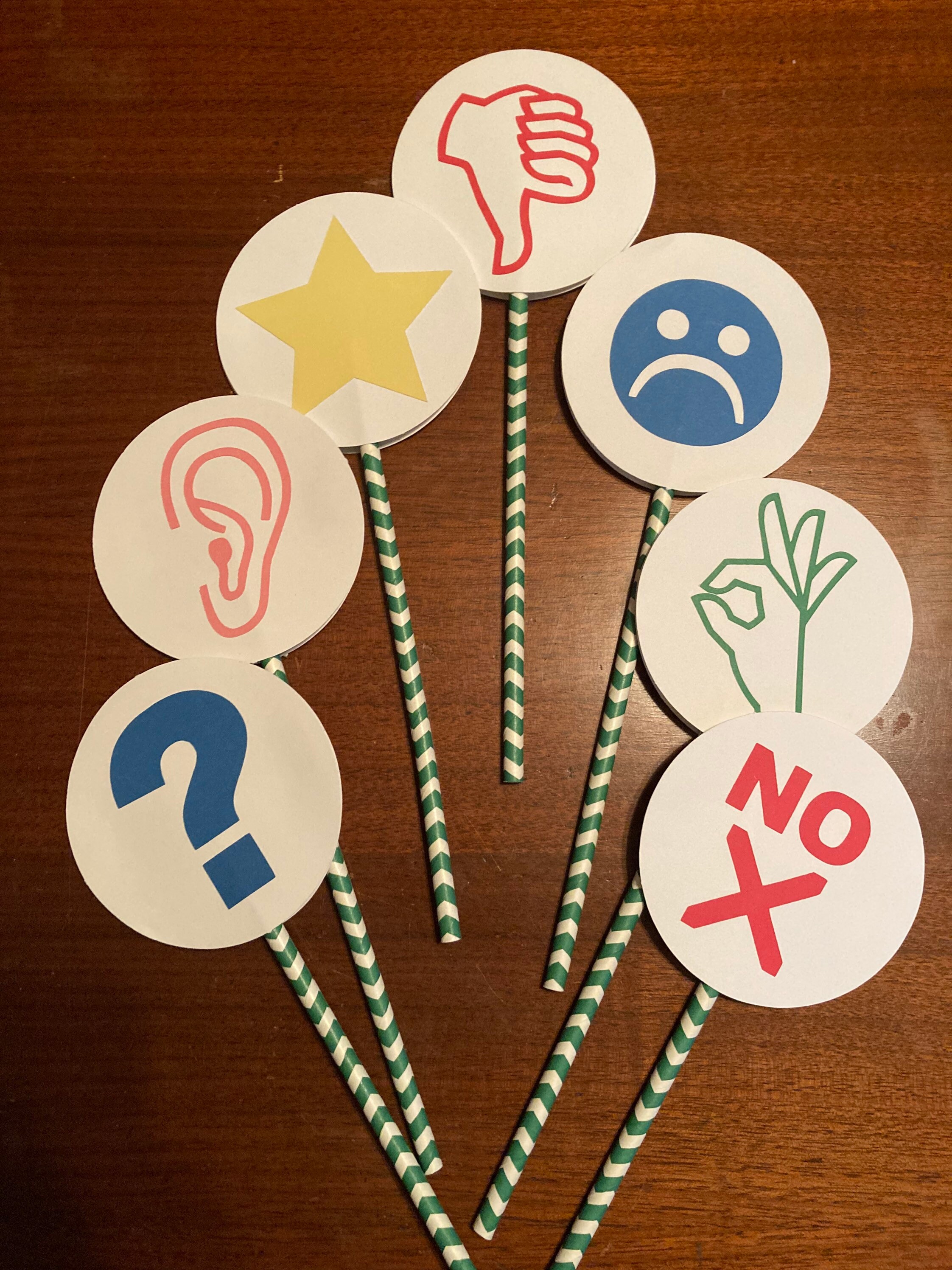 Zoom Virtual Meeting Cue Cards, Distant Learning - Etsy