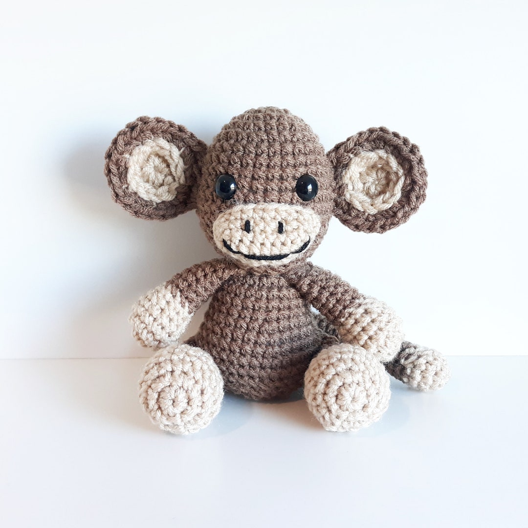Monkey Plush | Stuffed Decoration Plushie Toy | Large 7 Inches ...