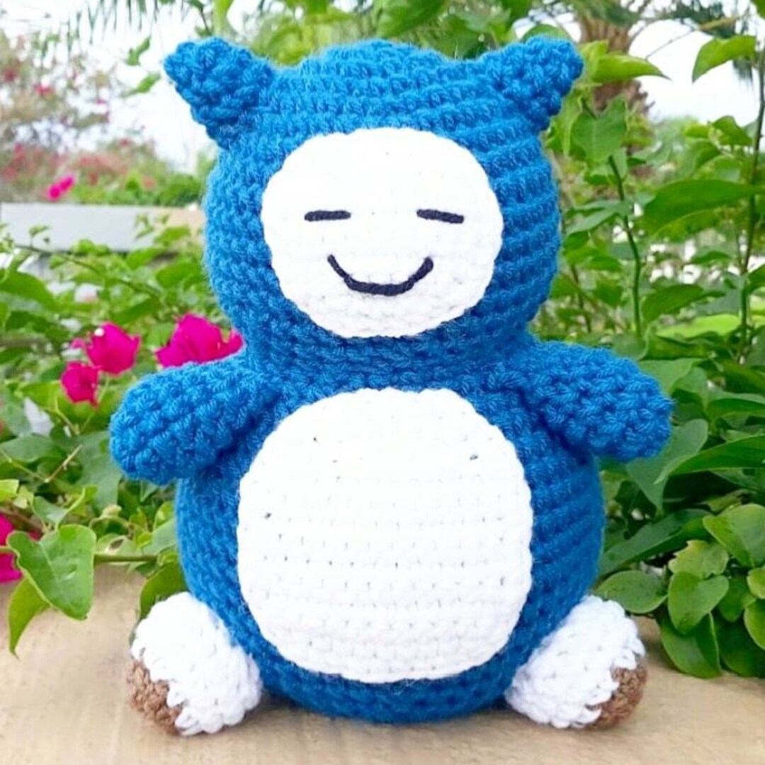 Monster Character Plush - 10 Inches - Blue - Sleepy Bear - Etsy