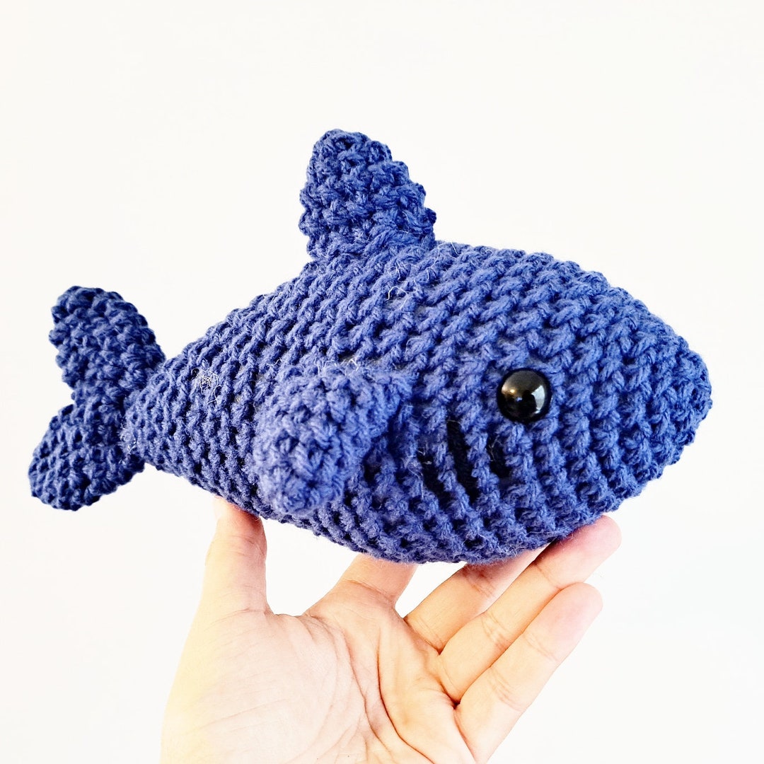 Shark Plush | Stuffed Decoration Plushie Toy | Large 6 Inches Wide, 11 ...