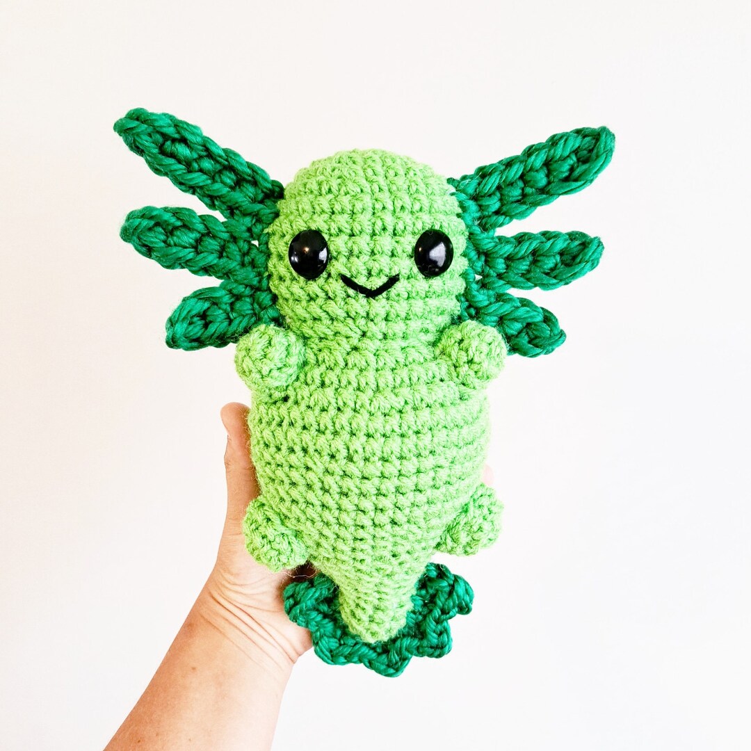 Axolotl Plush Stuffed Decoration Plushie Toy Large 9 Inches Handmade ...