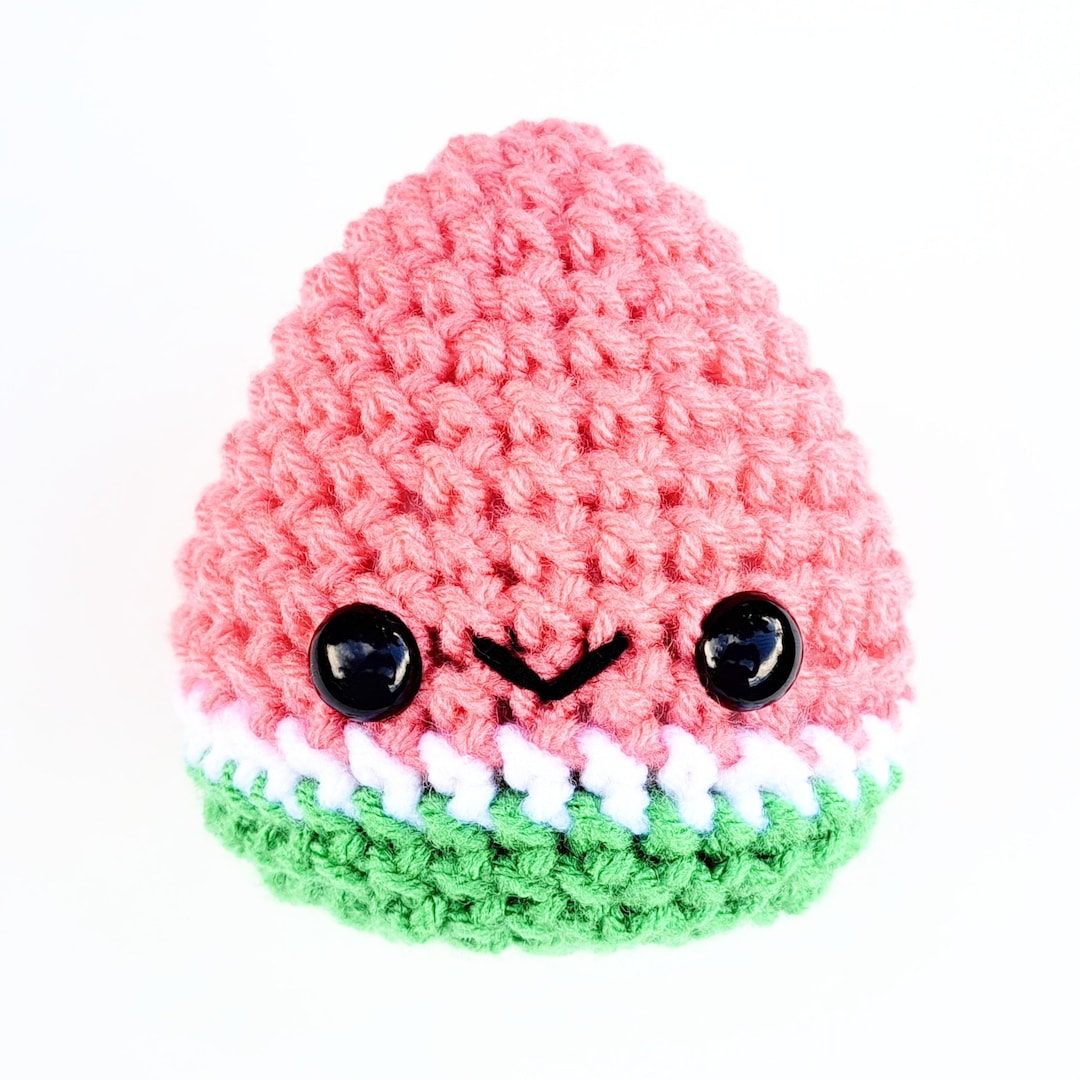 Stuffed Watermelon Slice | Decoration Cute Plushie Toy | 4 Inches ...