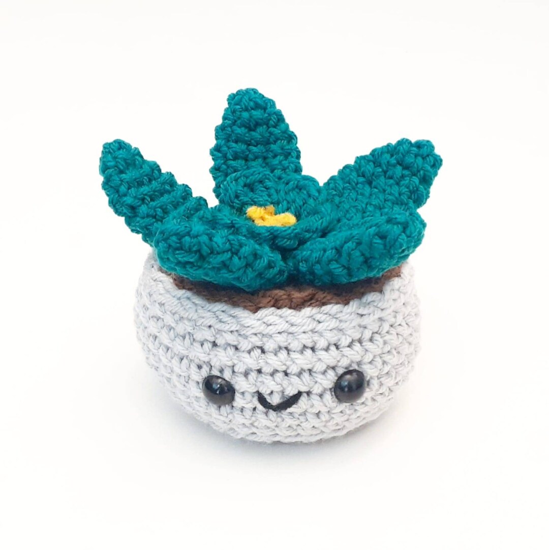 Succulent Plush Stuffed Decoration Plushie Home Decor 5 Inches Handmade ...