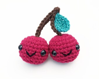 Cherries Plush Stuffed Decoration Plushie Toy 5 Inches | Etsy