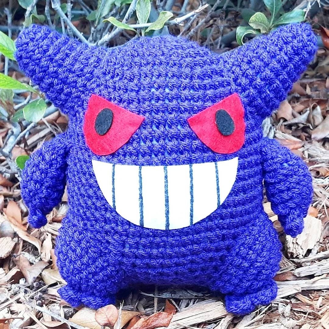 Large Purple Scary Monster Character Plush | Big 10 Inches | Stuffed ...